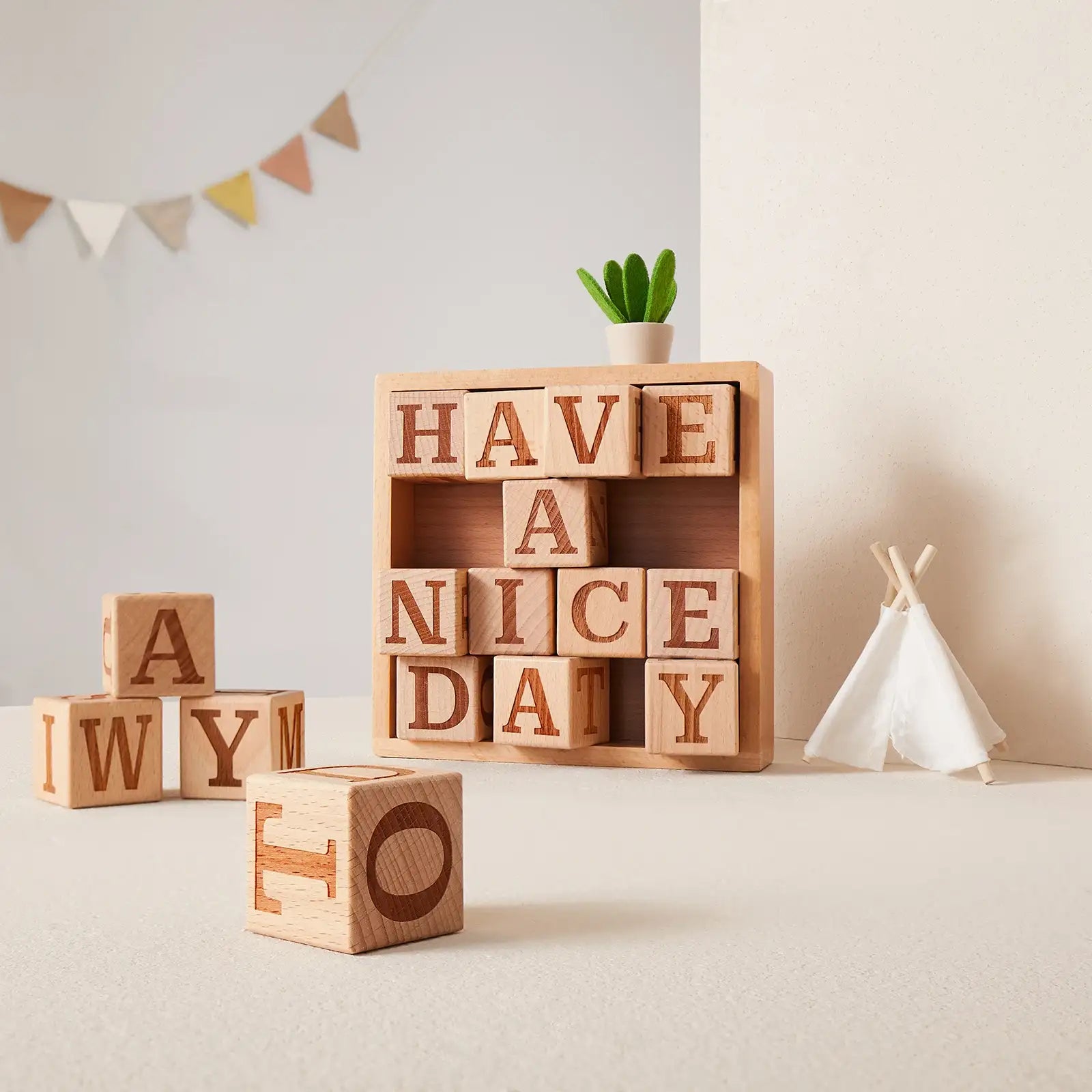Tiny Land® Wooden Alphabet Blocks – Joy Parenting Club