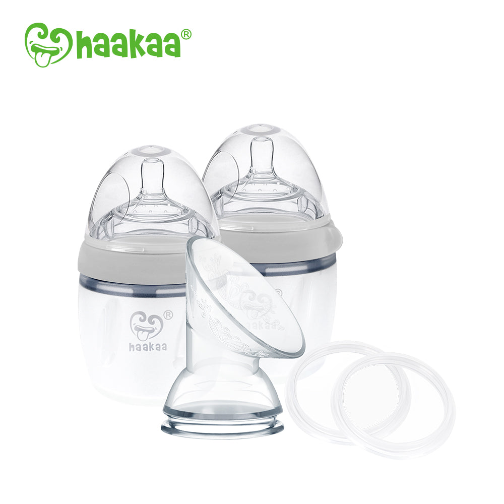 Haakaa Gen 3 Silicone Breast Pump and Bottle Pack 160 ml/6 oz – Joy ...