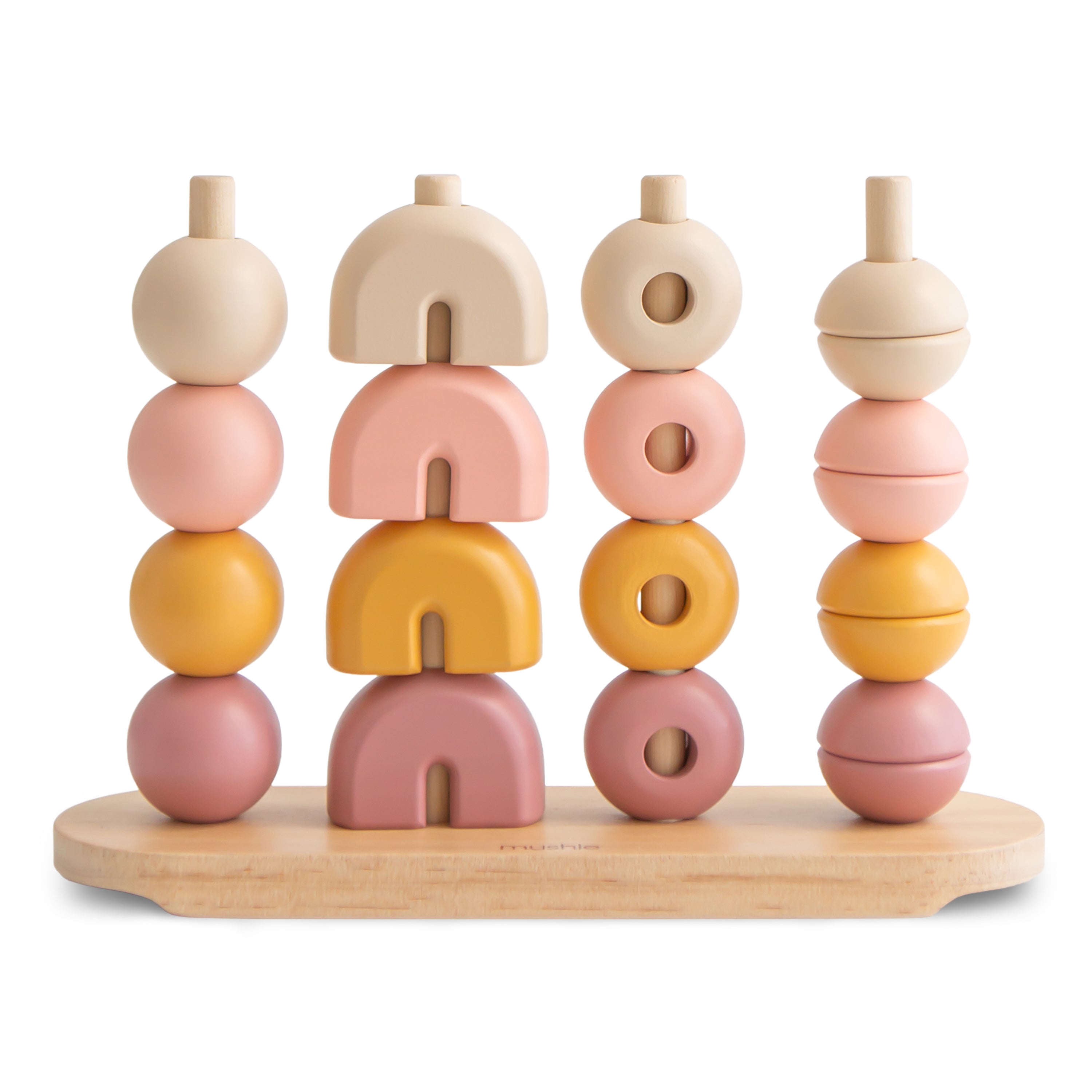 Wooden Multi Shape Stacker – Joy Parenting Club